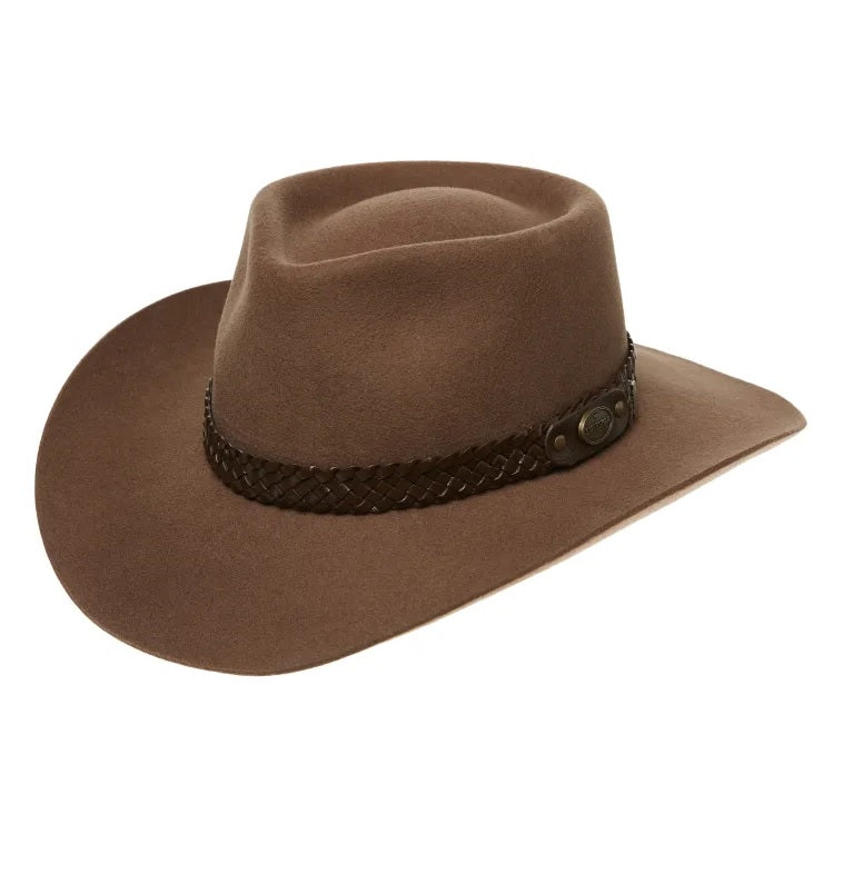 Statesman - Murchison River Wool Felt Hat - Light Brown – Surplus City