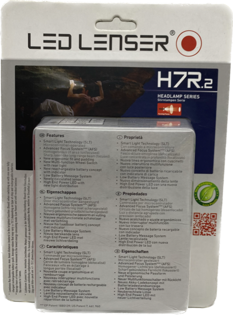 Led Lenser - H7R.2 300lm Rechargeable HeadLamp - BLISTERPACK SPECIAL ...
