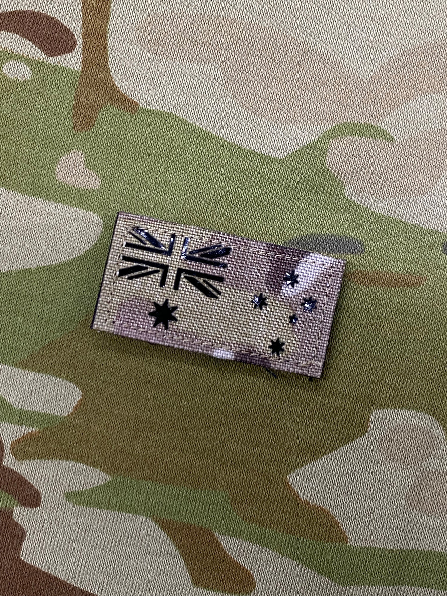 Australian Army Multicam NIR Hook & Loop Flag Patches - Small – Surplus ...